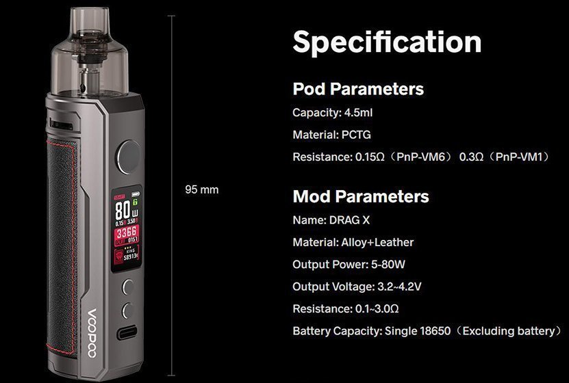 POD SYSTEM DRAG X 80W POD MOD KIT BY VOOPOO - Podngon.vn