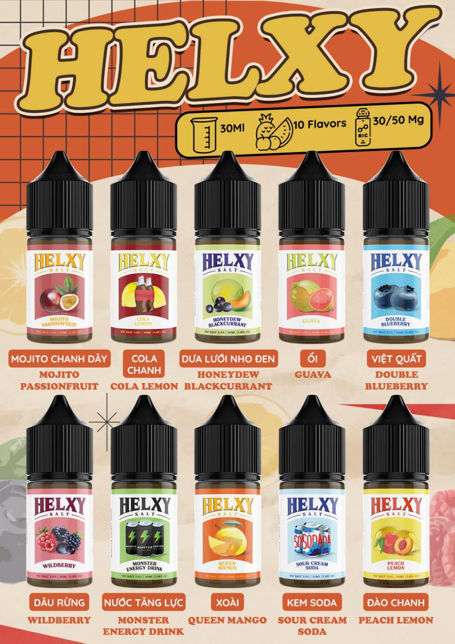 Helxy Juice Cola Chanh 50MG - Podngon.vn