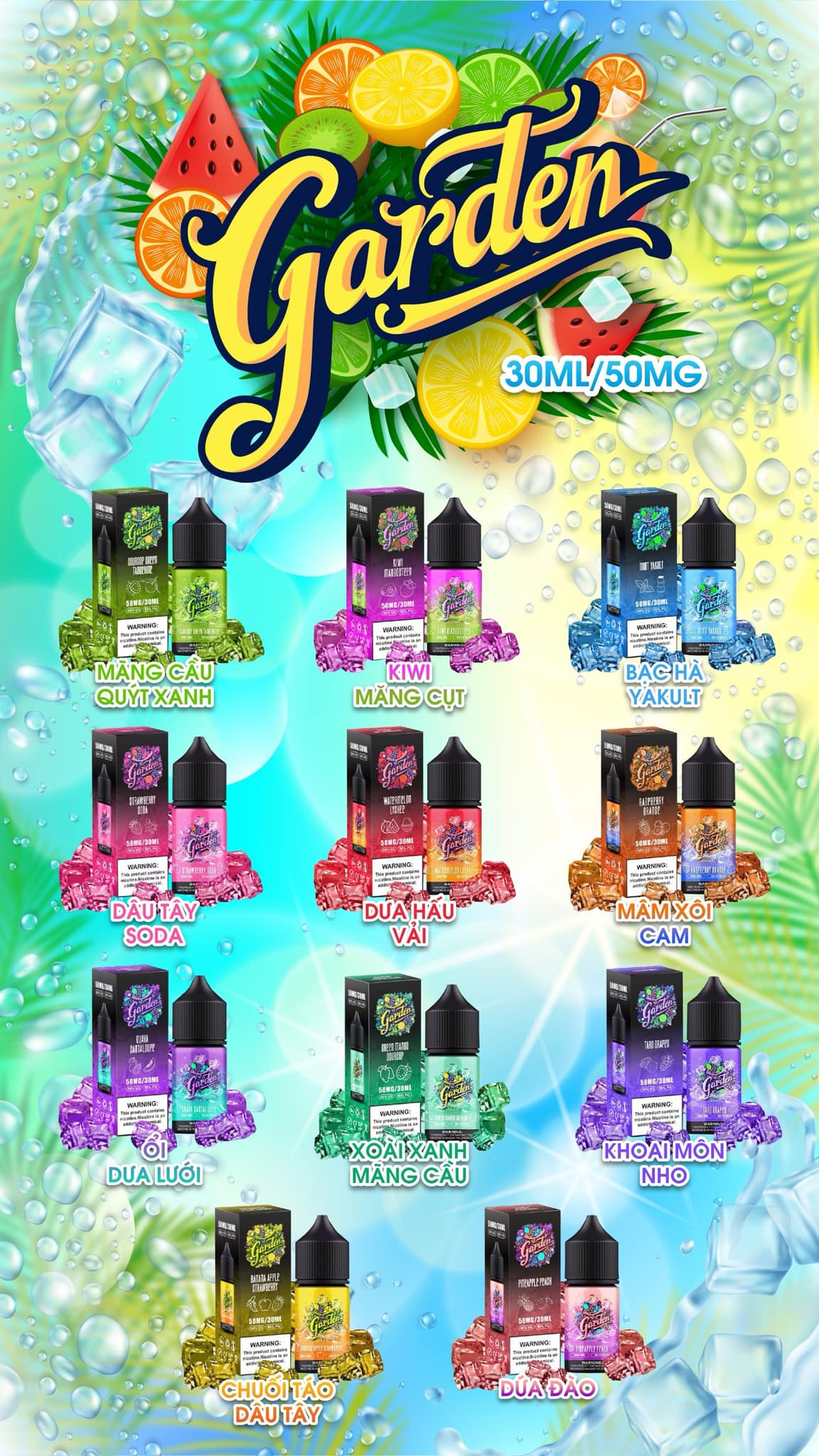 Juice Garden Saltnic 30L 50MG - Podngon.vn