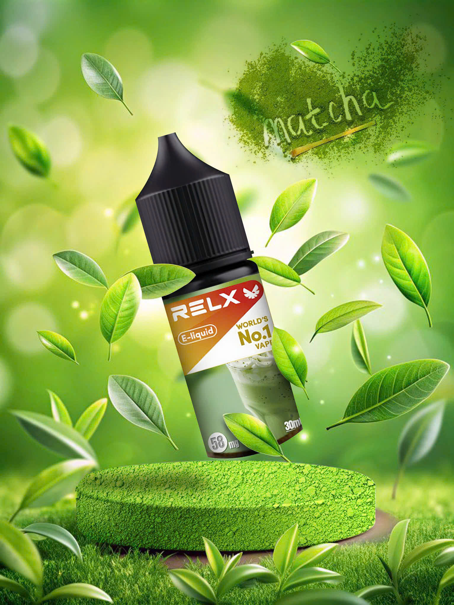 RELX Juice Matcha Frapple (Matcha freeze) 58MG 30ml - Podngon.vn