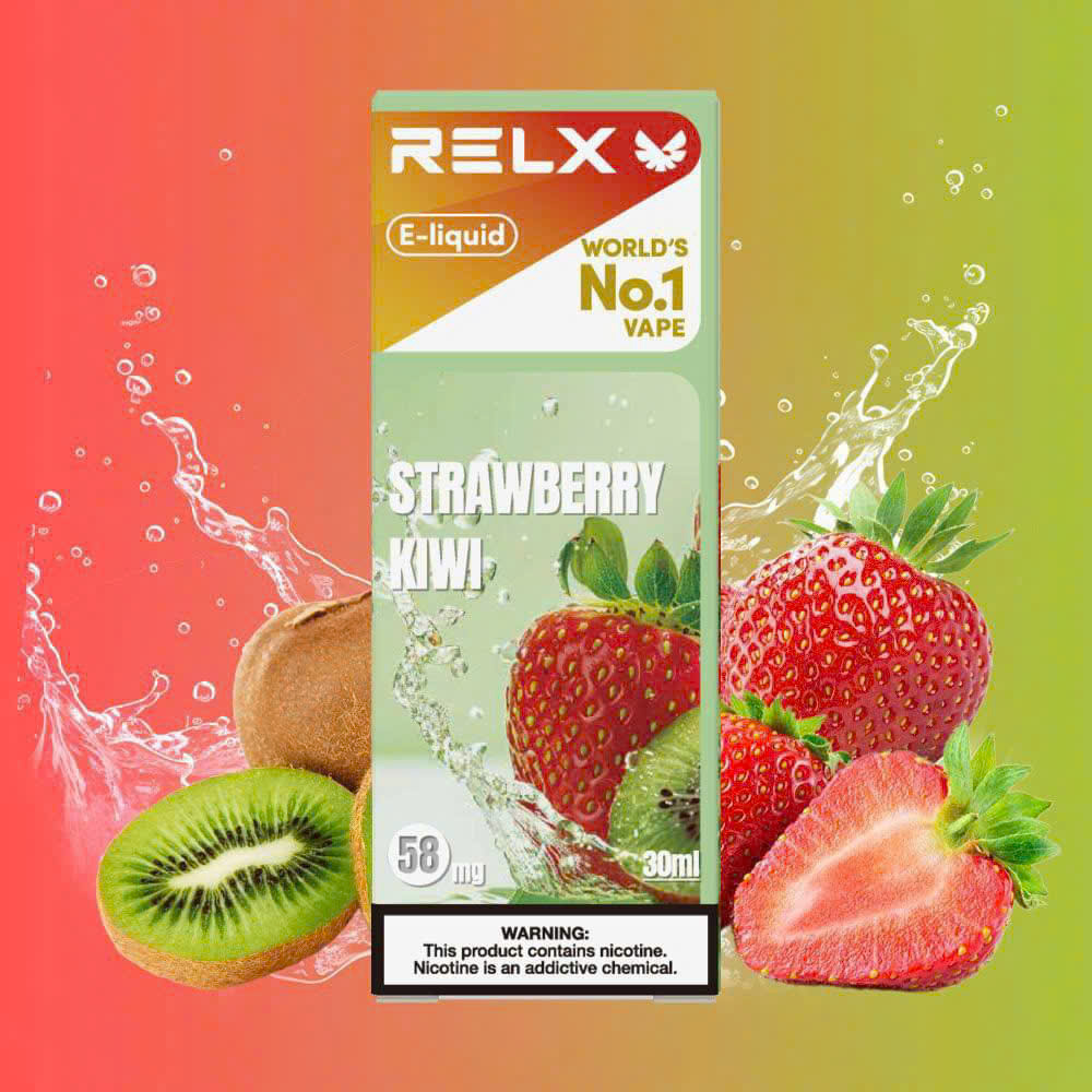 RELX Juice Strawberry Kiwi (Dâu Kiwi) 58MG 30ml - Podngon.vn